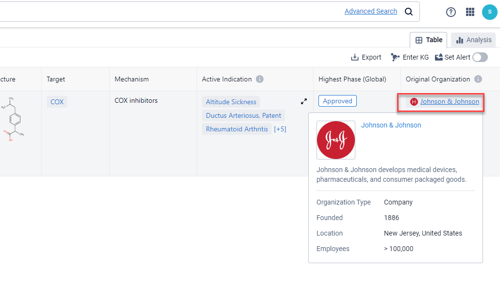 Conducting a Drug Search – Patsnap Help Center