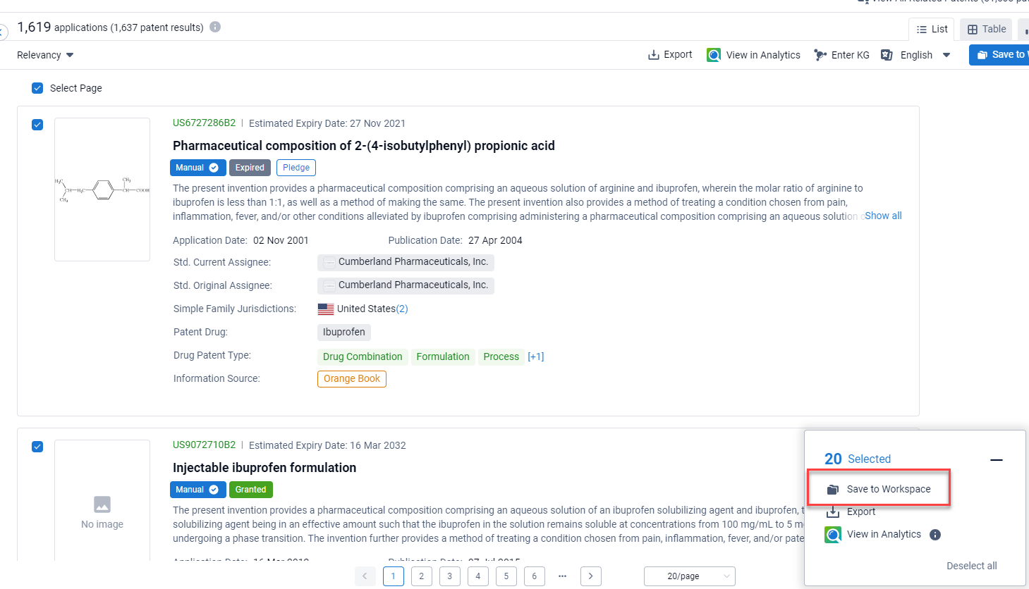 Synapse - Saving Data to Workspace – Patsnap Help Center