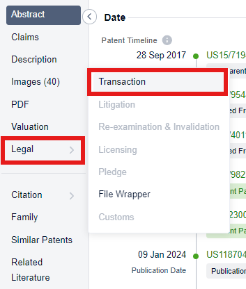 What Does "Transaction" Mean On The Patent View Legal Tab? – Patsnap ...