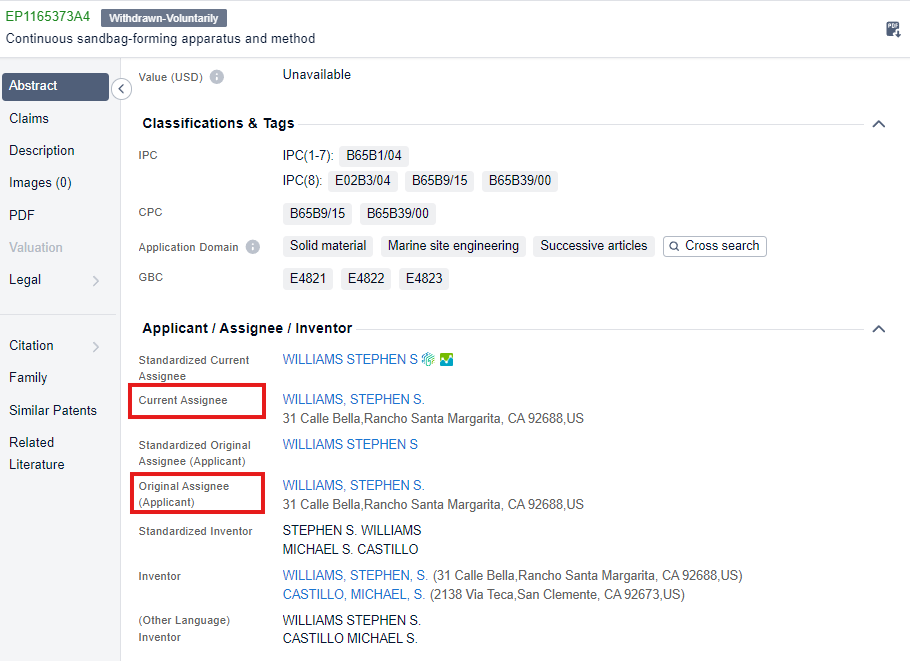 What is the difference between Original Assignee and Current Assignee ...