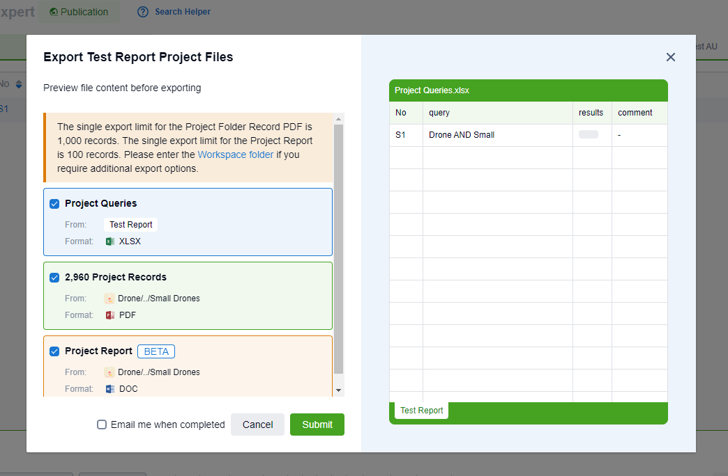 Expert Search Report (FTO Report) – Patsnap Help Center