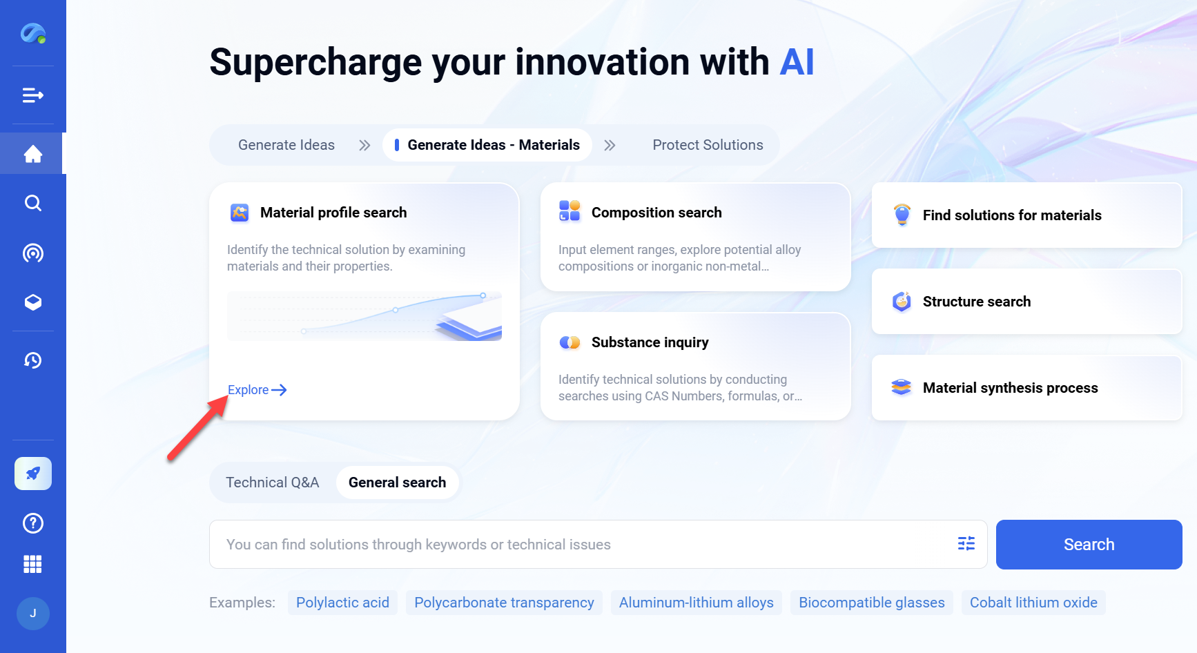 Material Profile Search – Patsnap Help Center
