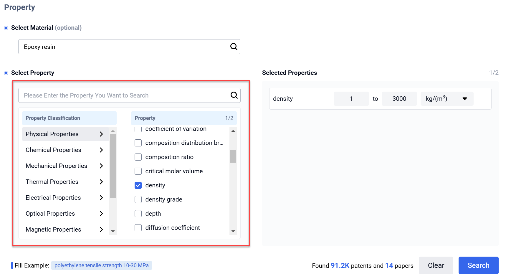 Material Profile Search – Patsnap Help Center