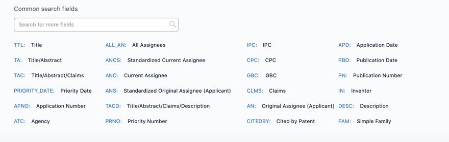 Field Search 101 – Patsnap Help Center