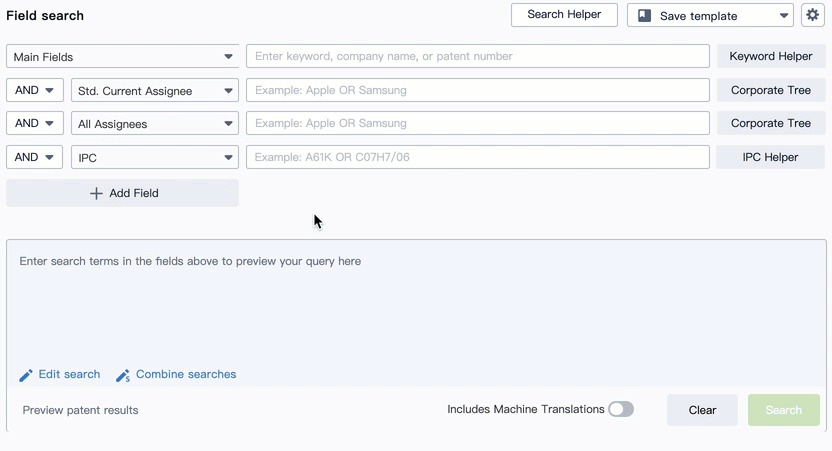 Field Search 101 – PatSnap Help Center